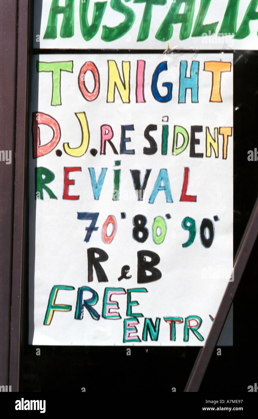 night club disco sign Stock Photo - Alamy