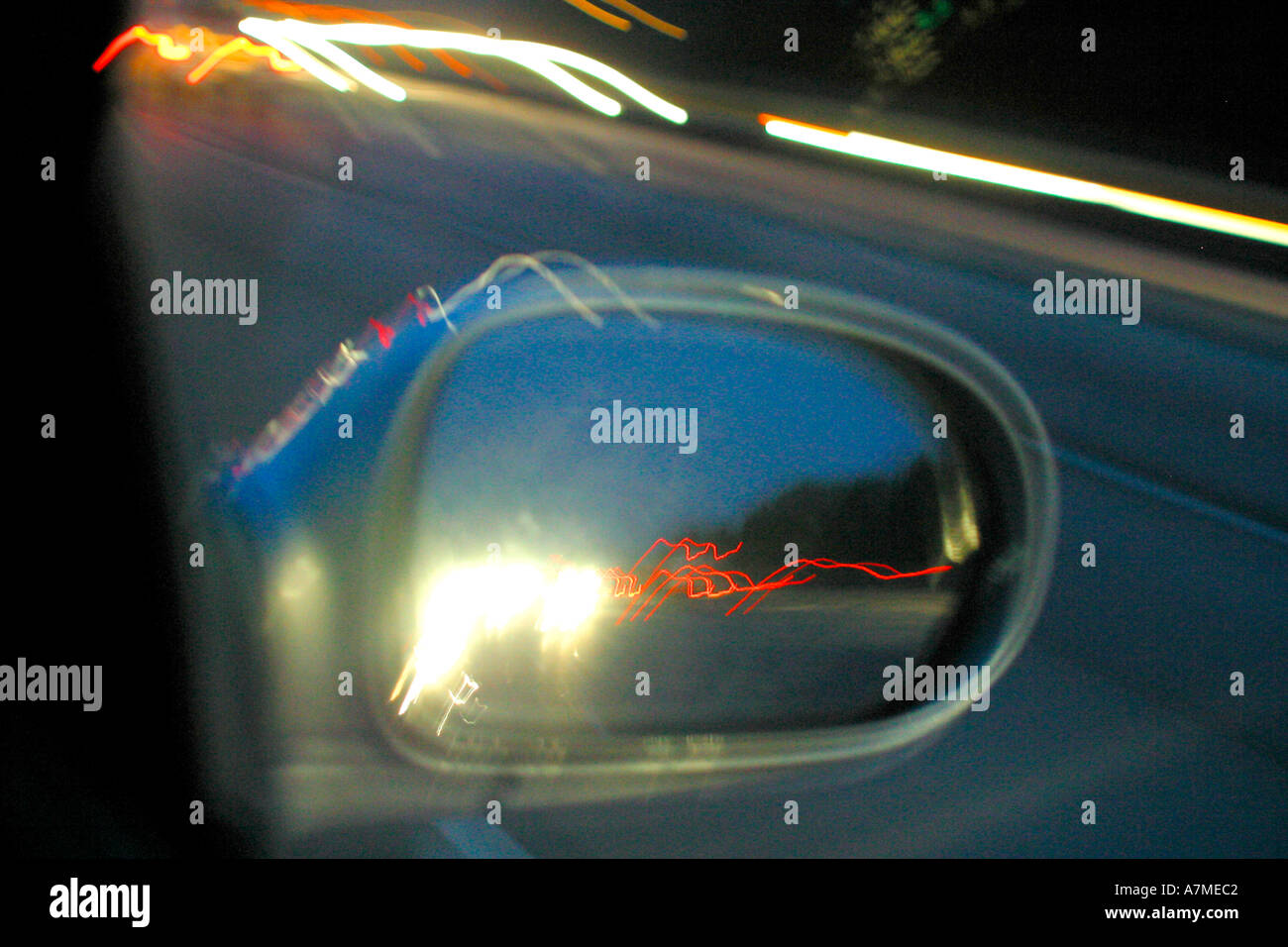 Car approaching traffic lights hi-res stock photography and images - Alamy