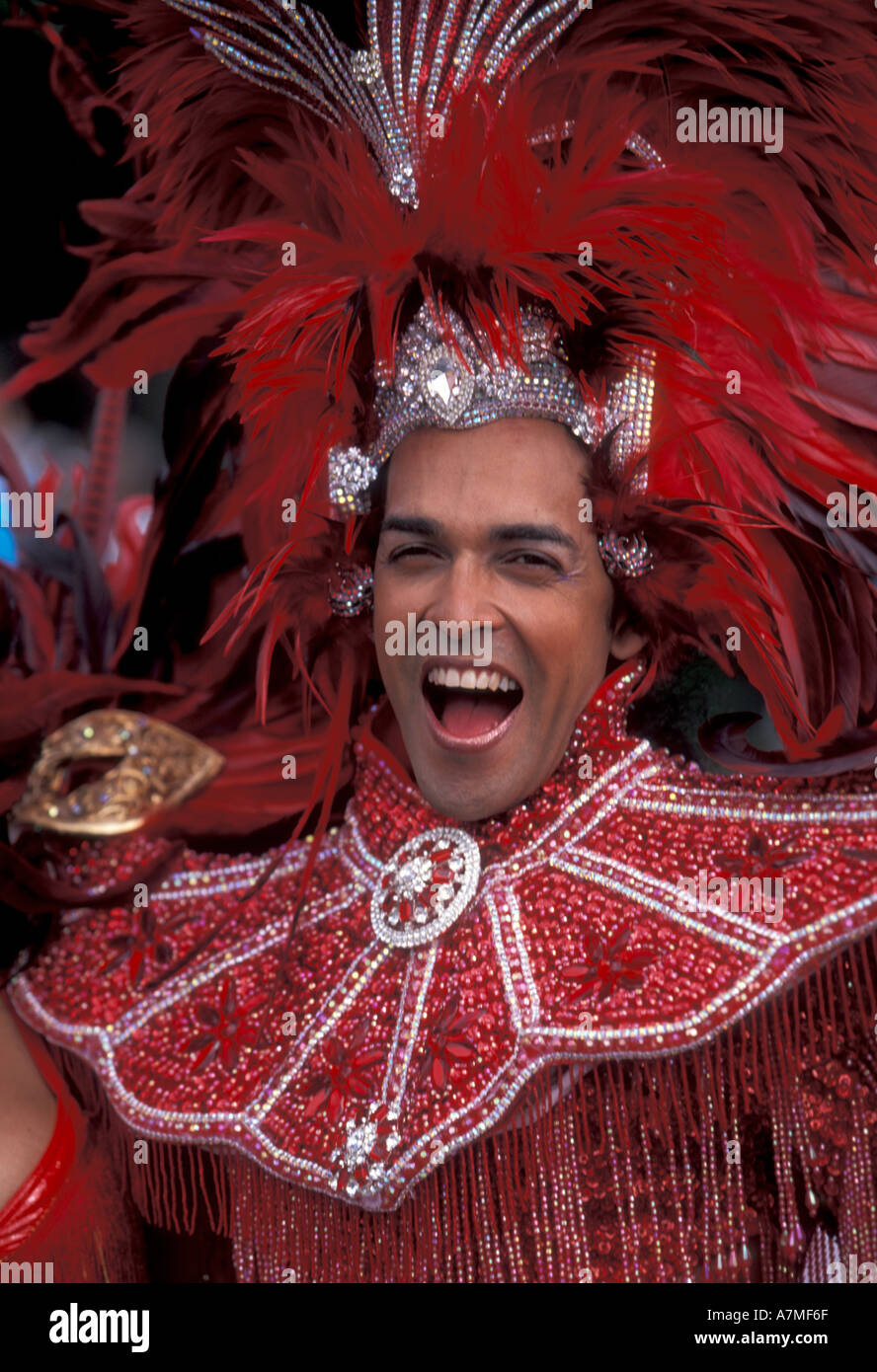 Brazilian dancer at the Notting hill carnival London United Kingdom ...