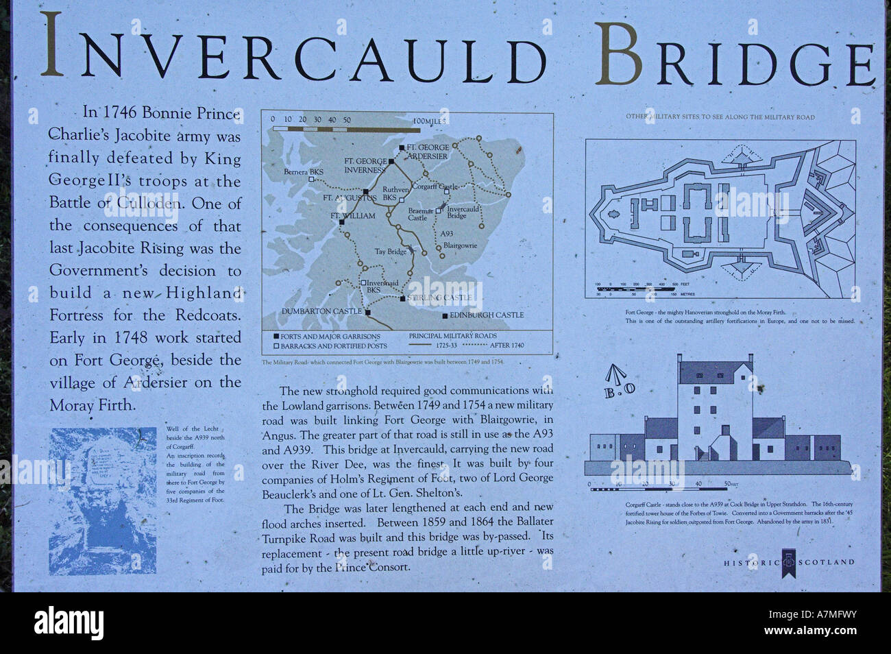 River dee scotland map hi-res stock photography and images - Alamy