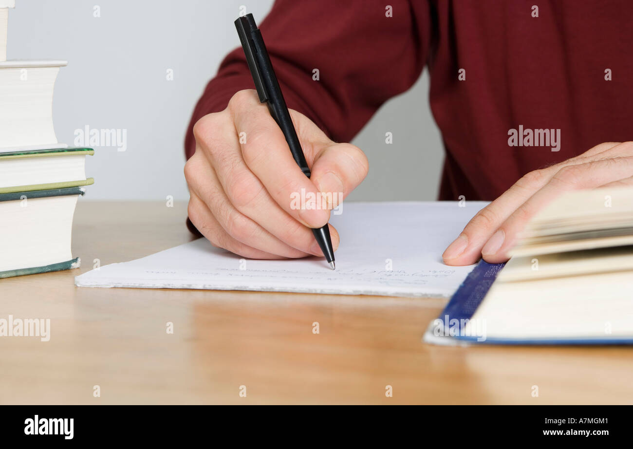 Unknown writing man hi-res stock photography and images - Alamy