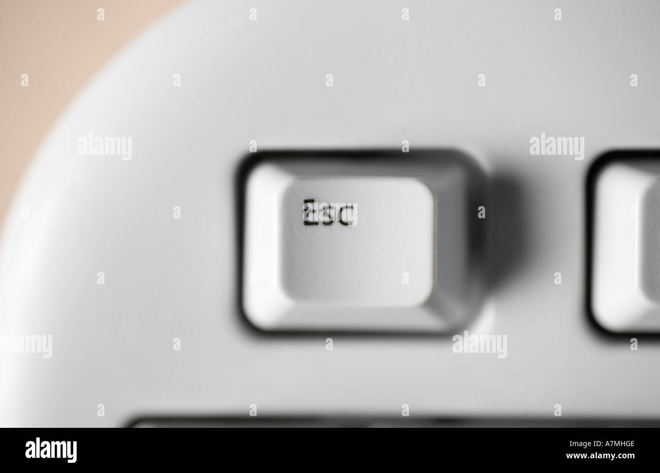 An escape key on a computer keyboard Stock Photo - Alamy