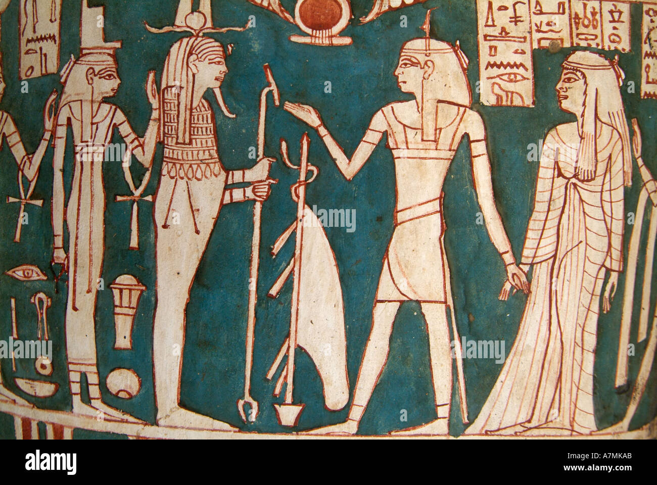 Decoration on a mummy from the Ptolemaic period, Greco-Roman Museum ...