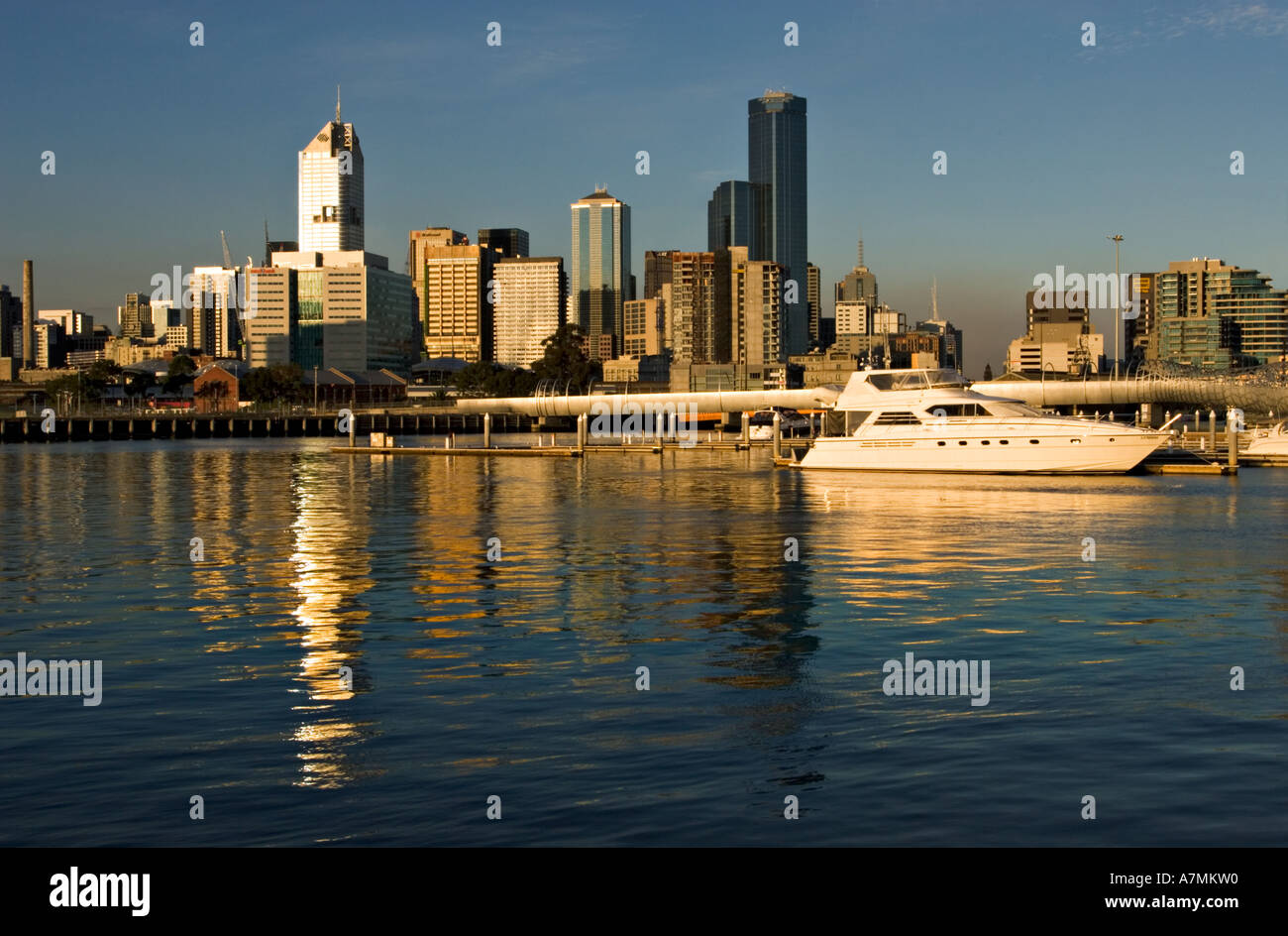Melbourne Docklands / The Melbourne skyline viewed from the Docklands ...