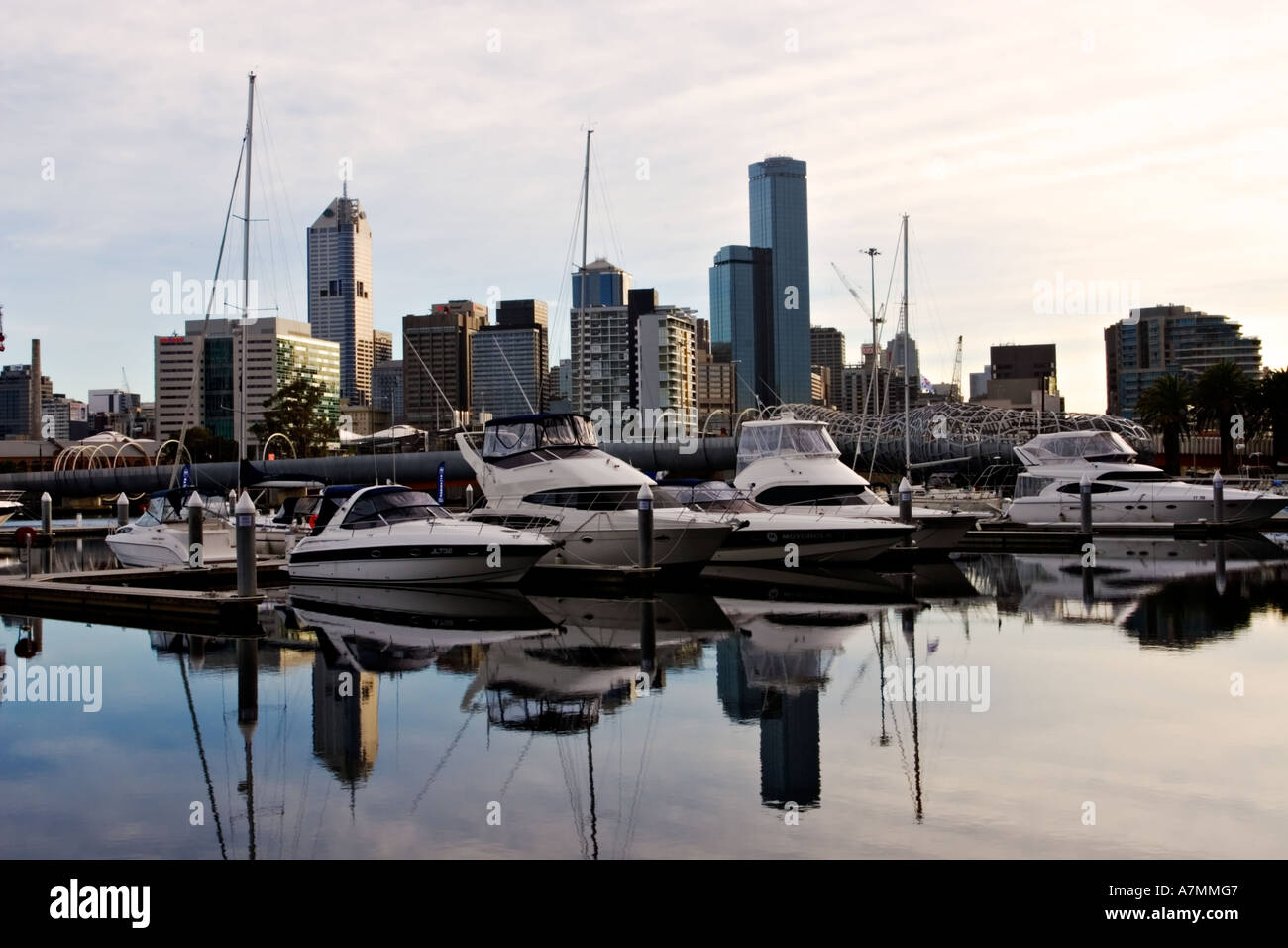 Melbourne Docklands / The Melbourne skyline viewed from the Docklands ...