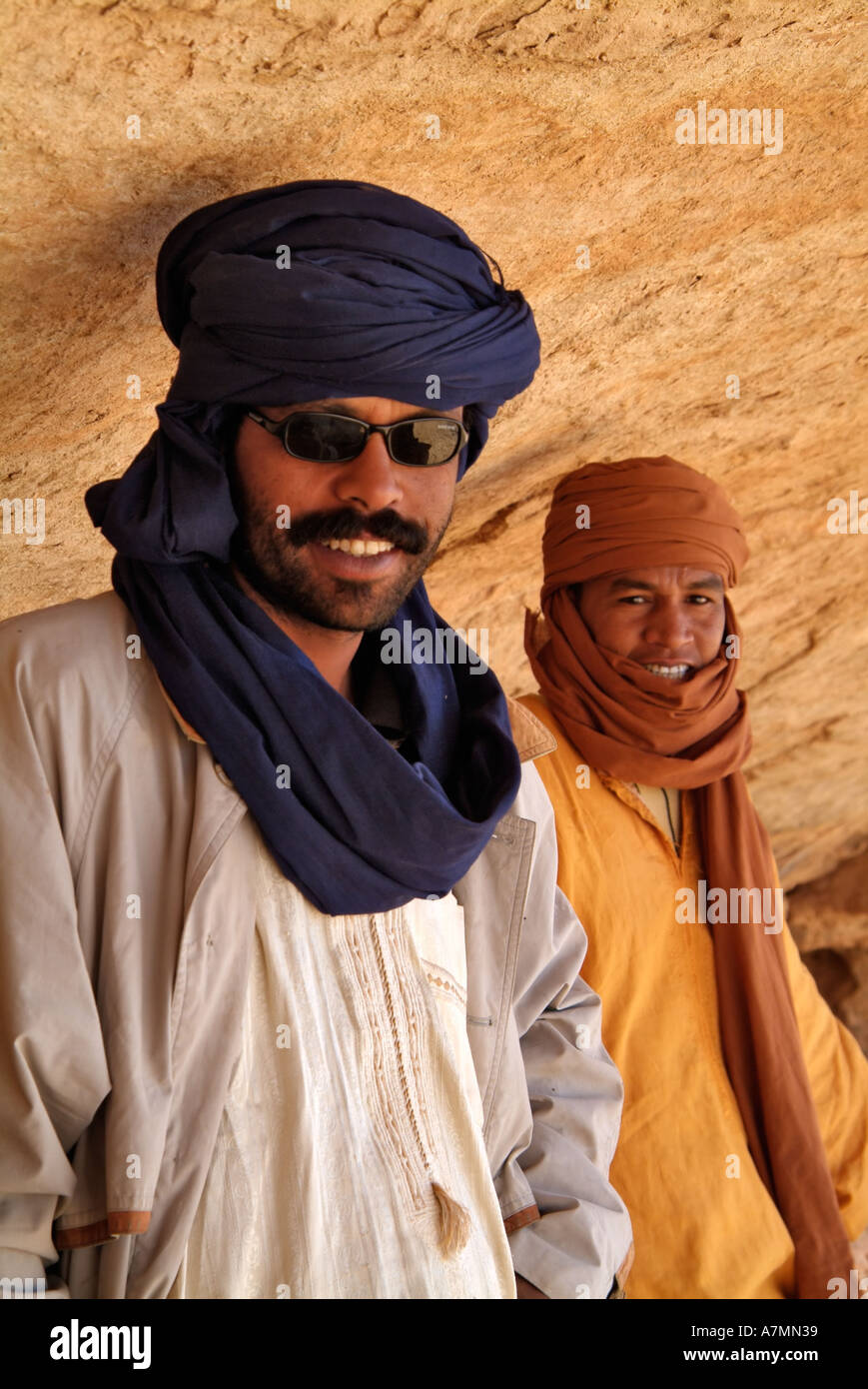 Tuareg men, Jebel Acacus, Sahara Desert, Libya Stock Photo - Alamy