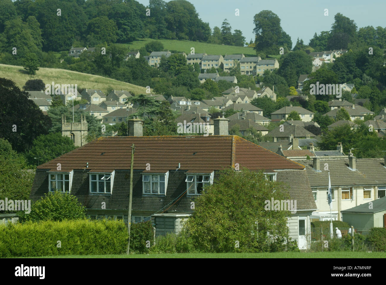 Local Authority and Council Housing on an estate in Bath Stock Photo ...