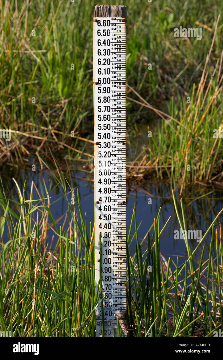 Water level measurement gauge everglades state national park, taken in ...