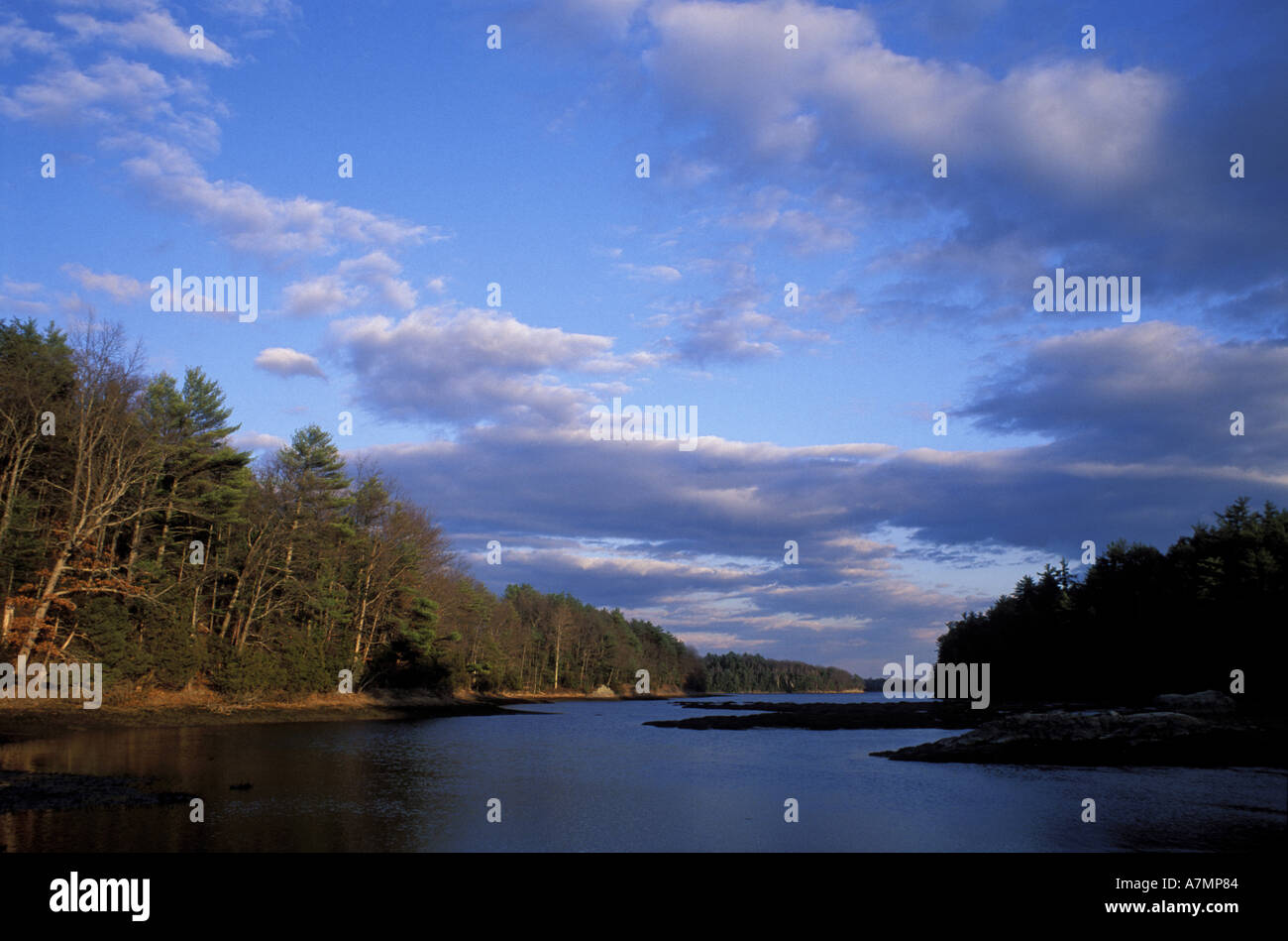 North America, US, NH, North America, US, NH, Tidal Estuary. Great Bay ...
