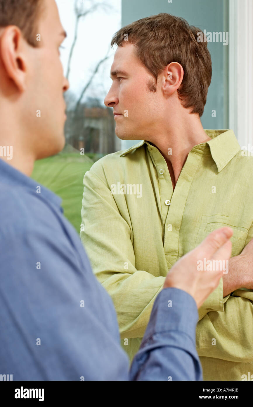 Two men working in the office Stock Photo - Alamy