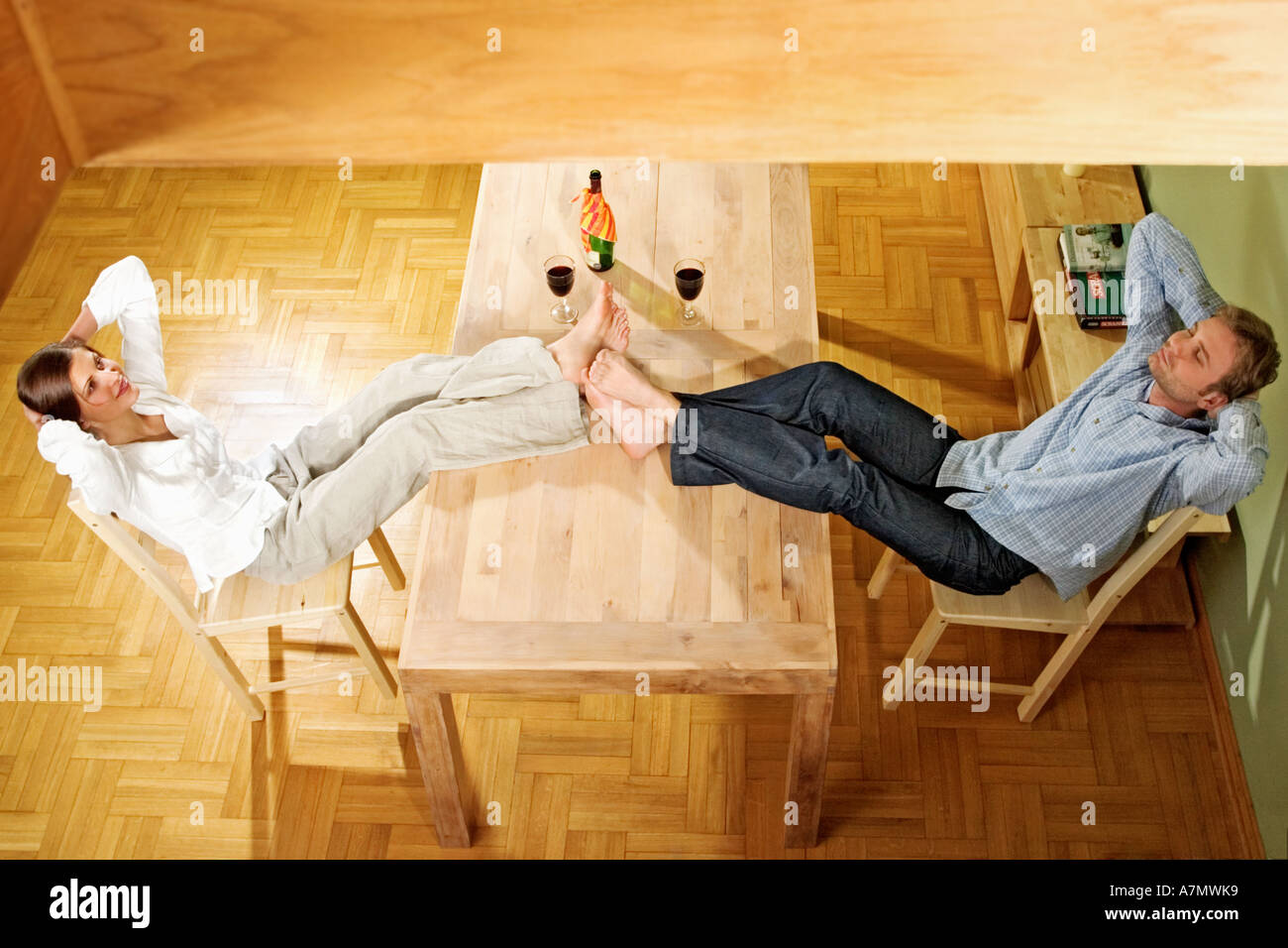 Couple Touching Legs High Resolution Stock Photography and Images - Alamy