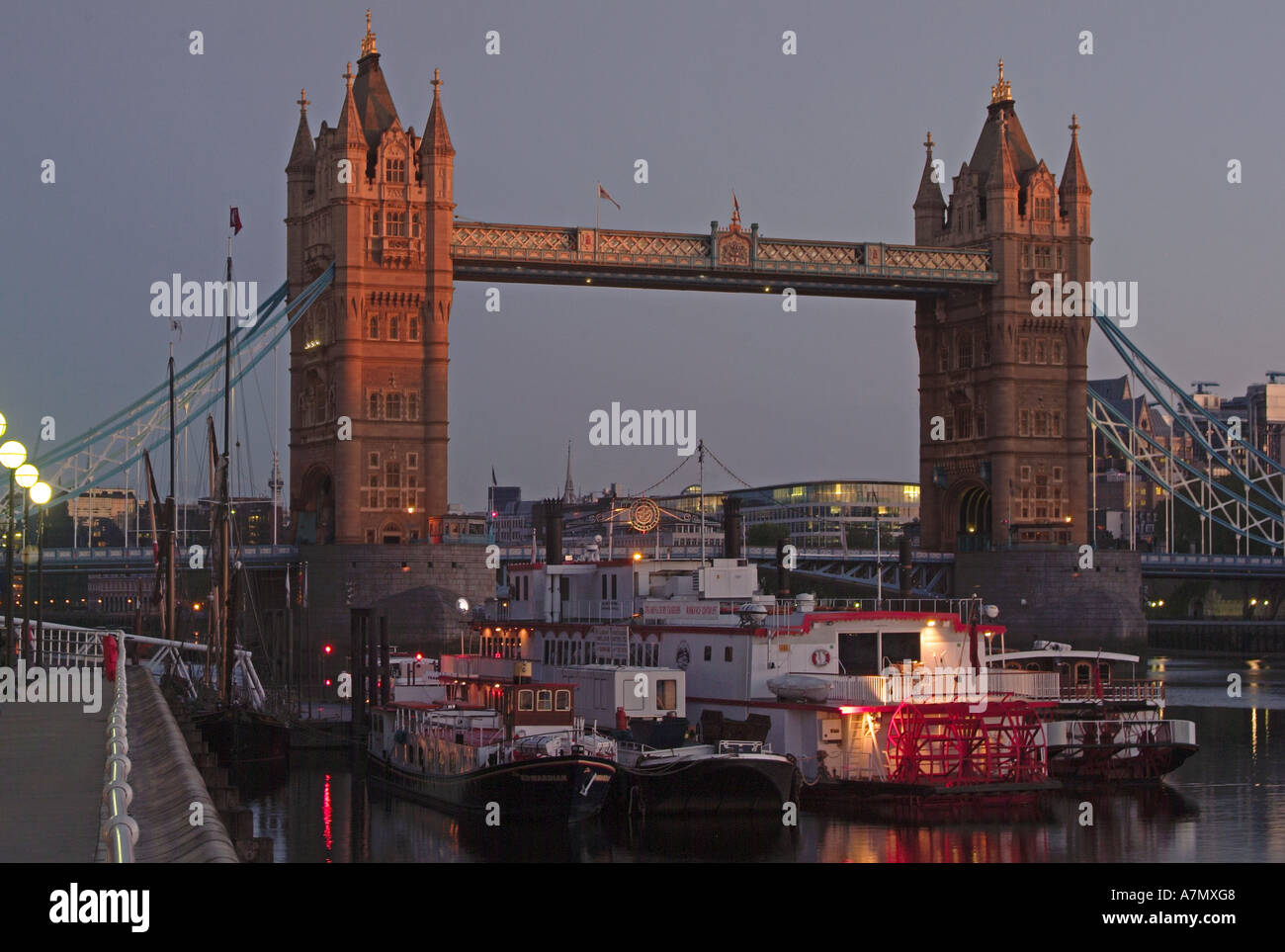 Tower Bridge at dawn. London, England UK Stock Photo - Alamy