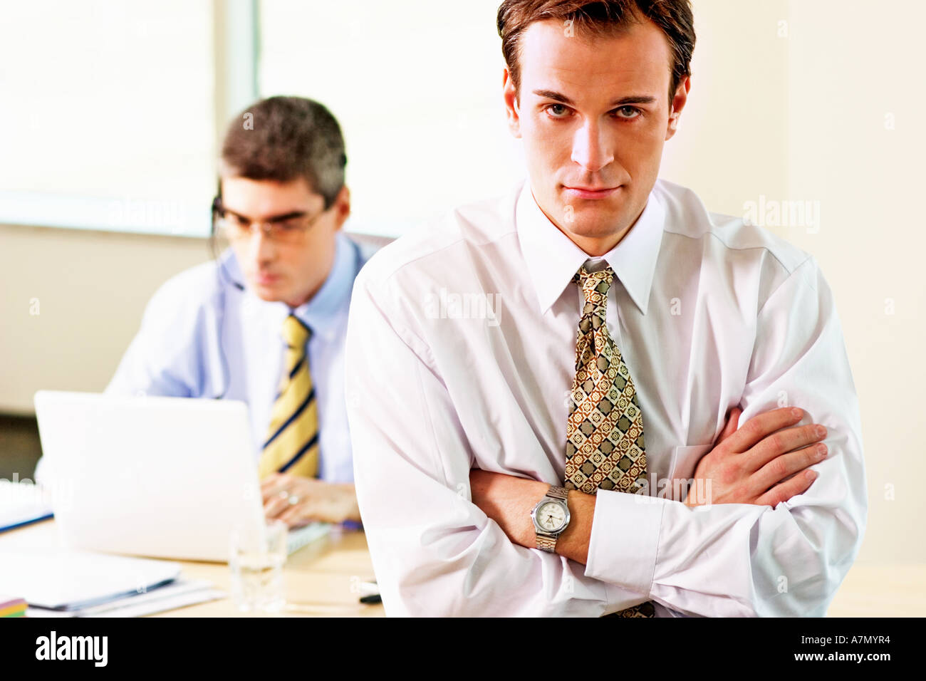 Two men in the office Stock Photo - Alamy
