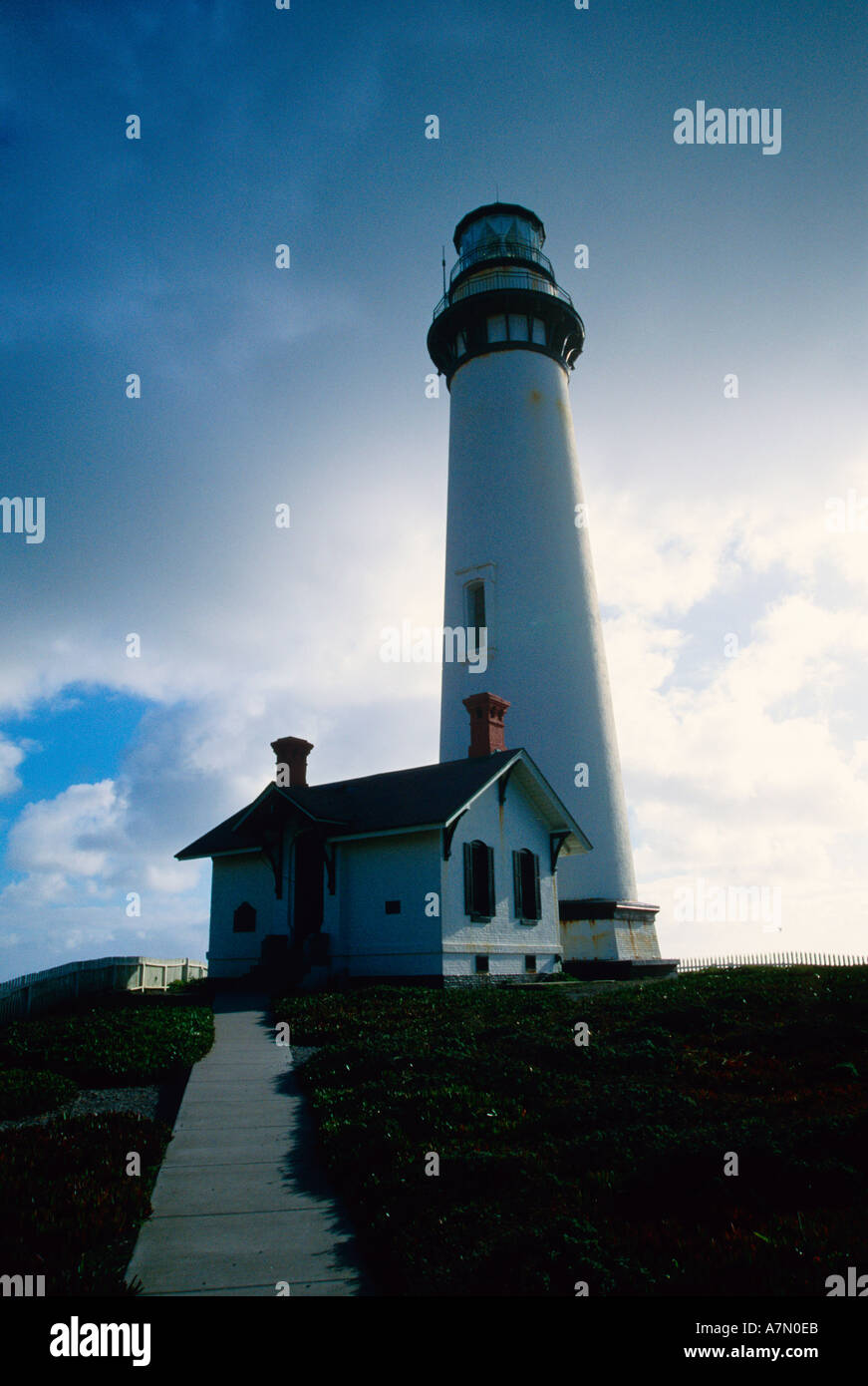 Pidgeon Point Lighthouse Pescadero California USA Stock Photo - Alamy