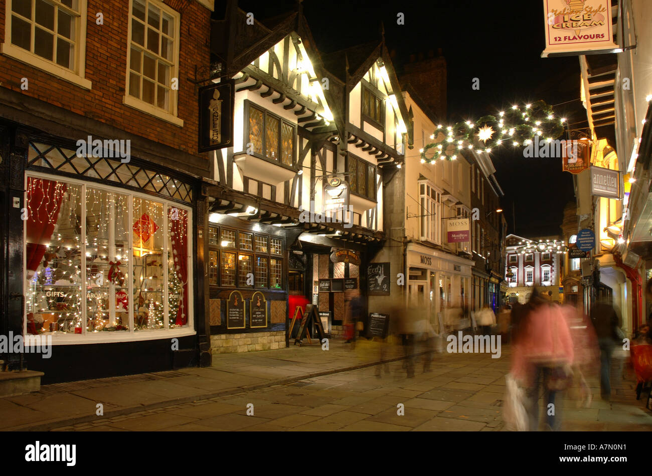 Stonegate at night, York, England Stock Photo - Alamy
