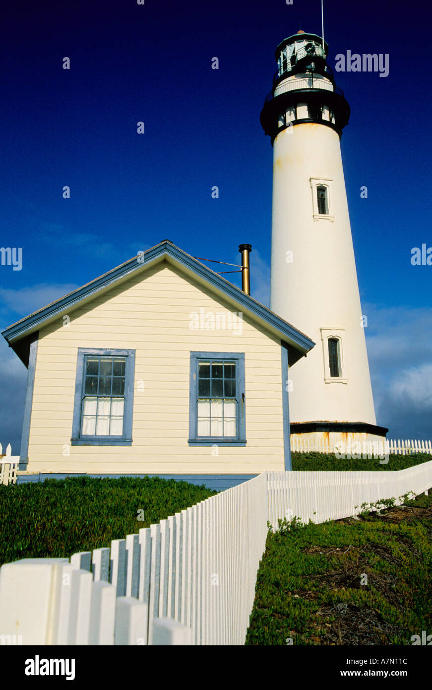 Pidgeon Point Lighthouse Pescadero California USA Stock Photo - Alamy