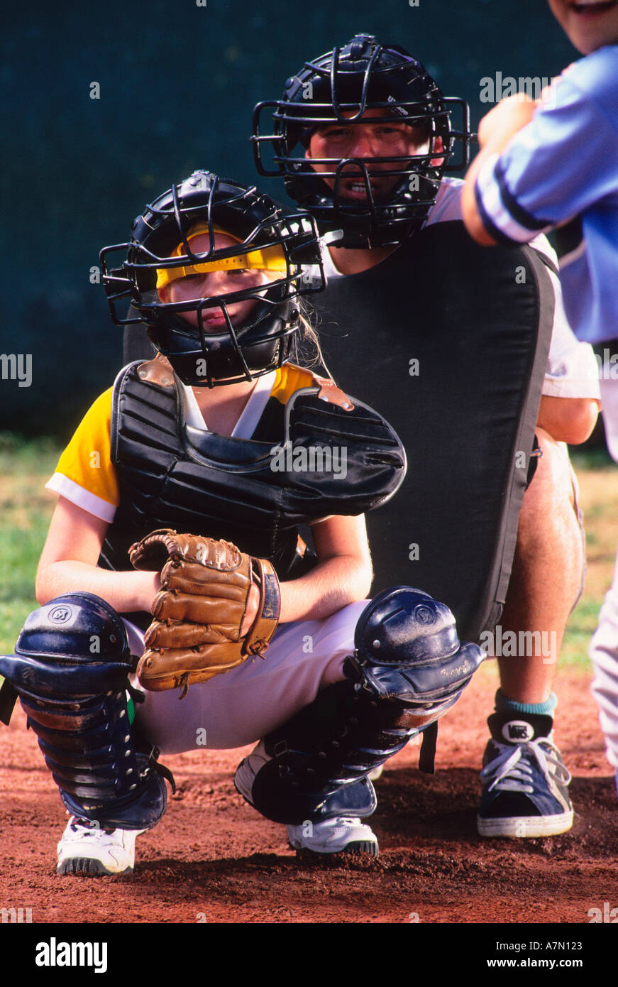girls little league baseball Stock Photo - Alamy