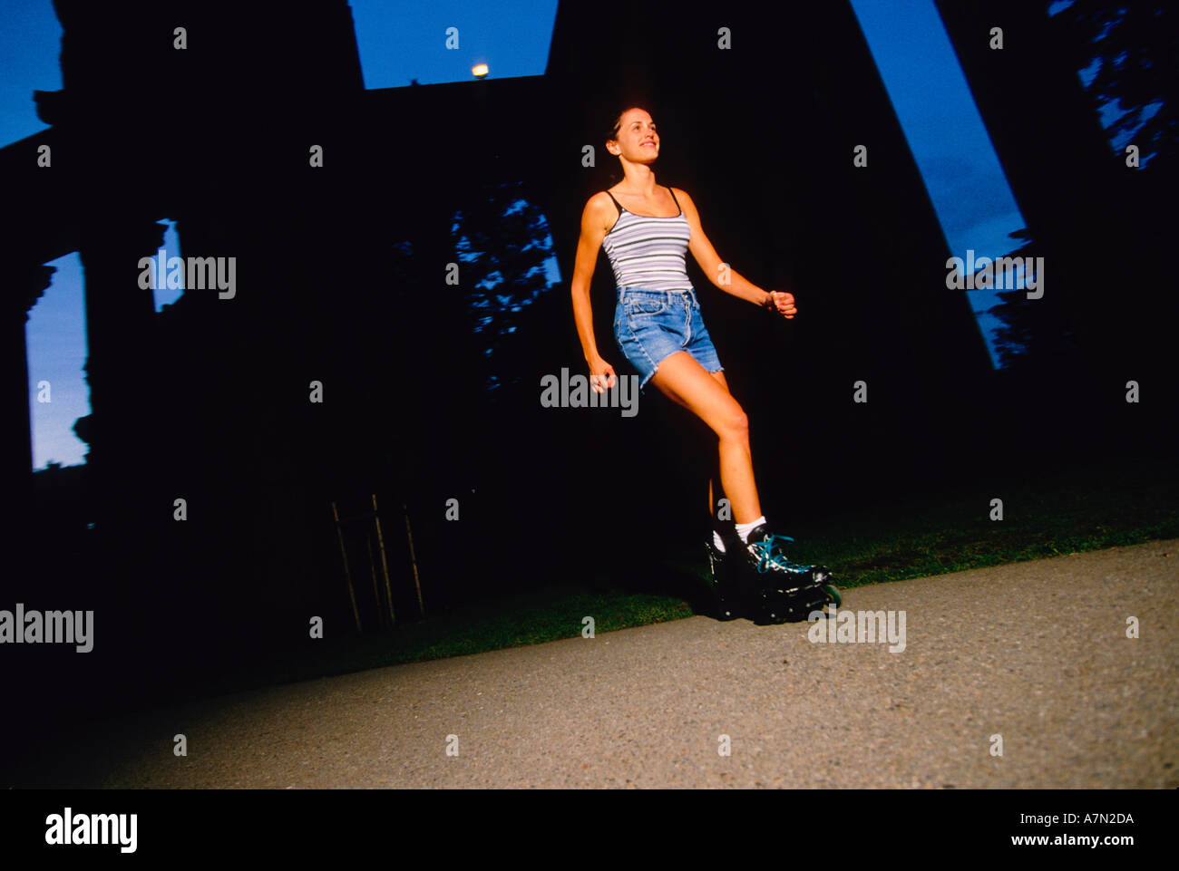 Female inline skaters hi-res stock photography and images - Alamy