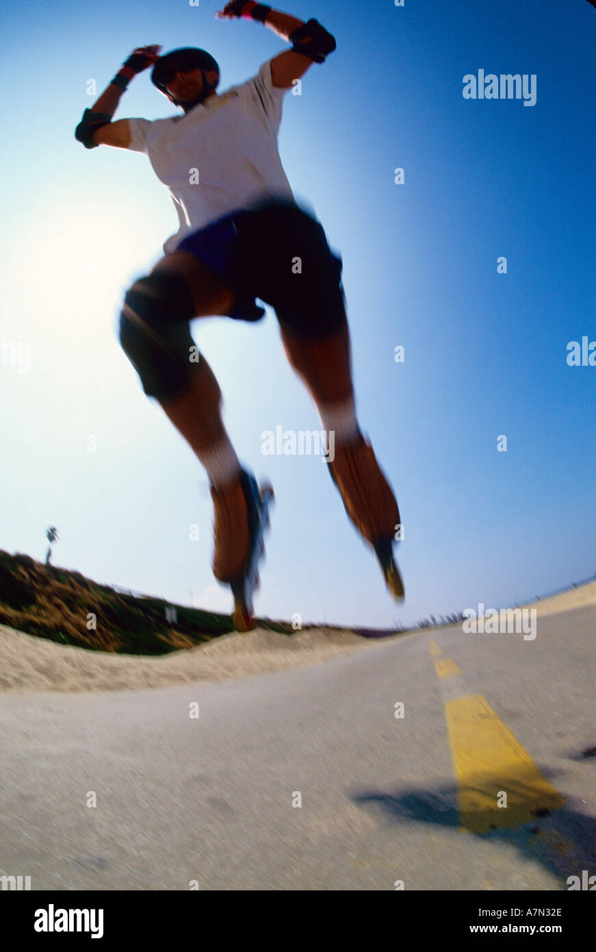 Inline skates and jump hi-res stock photography and images - Alamy