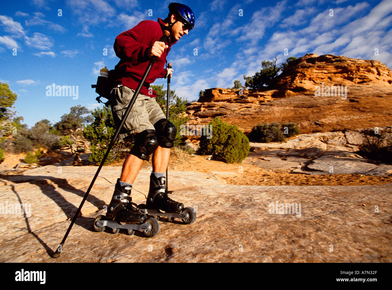 off road inline skating Stock Photo - Alamy