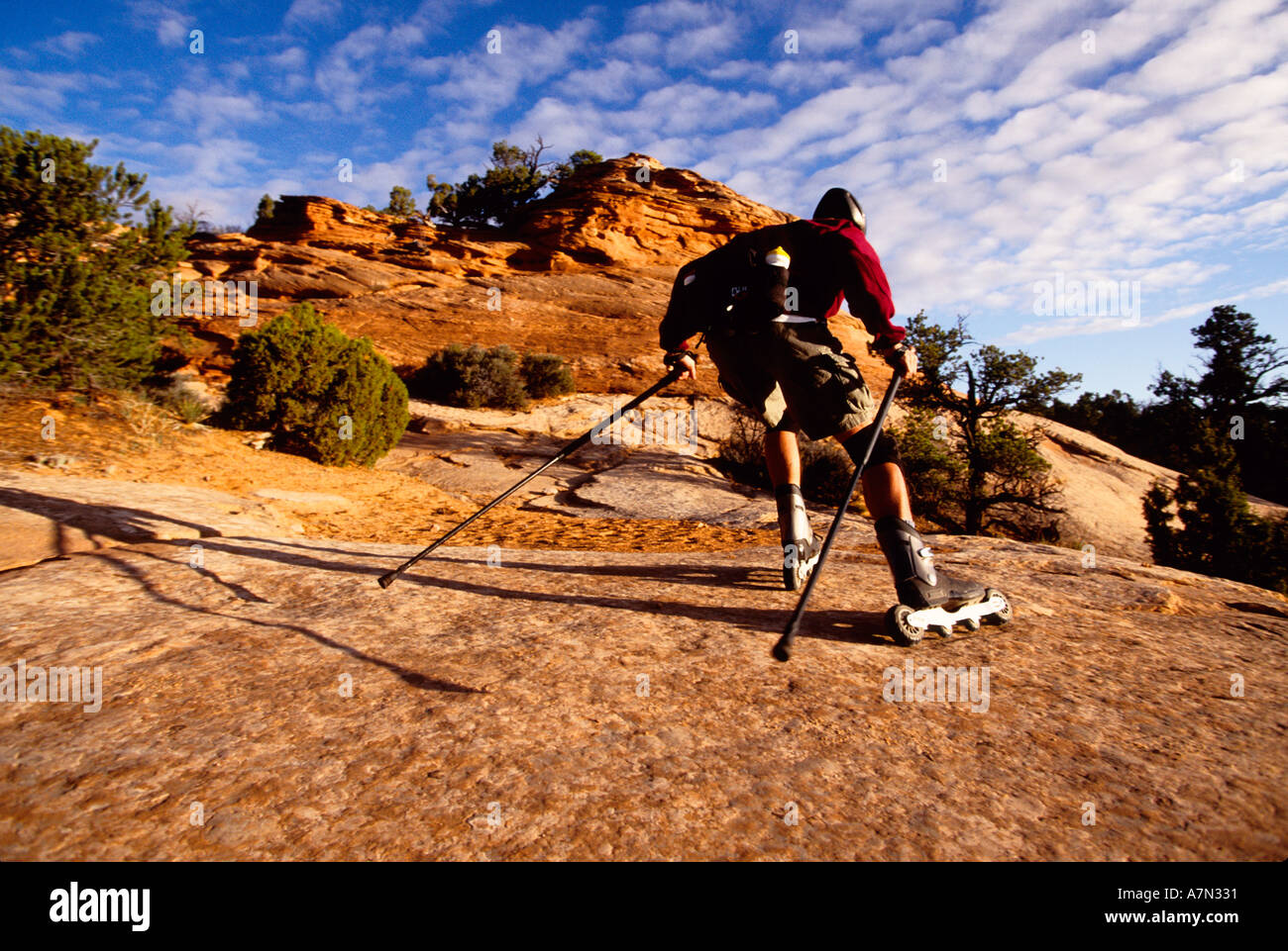 off road inline skating Stock Photo - Alamy