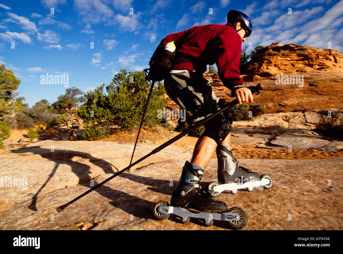 off road inline skating Stock Photo - Alamy
