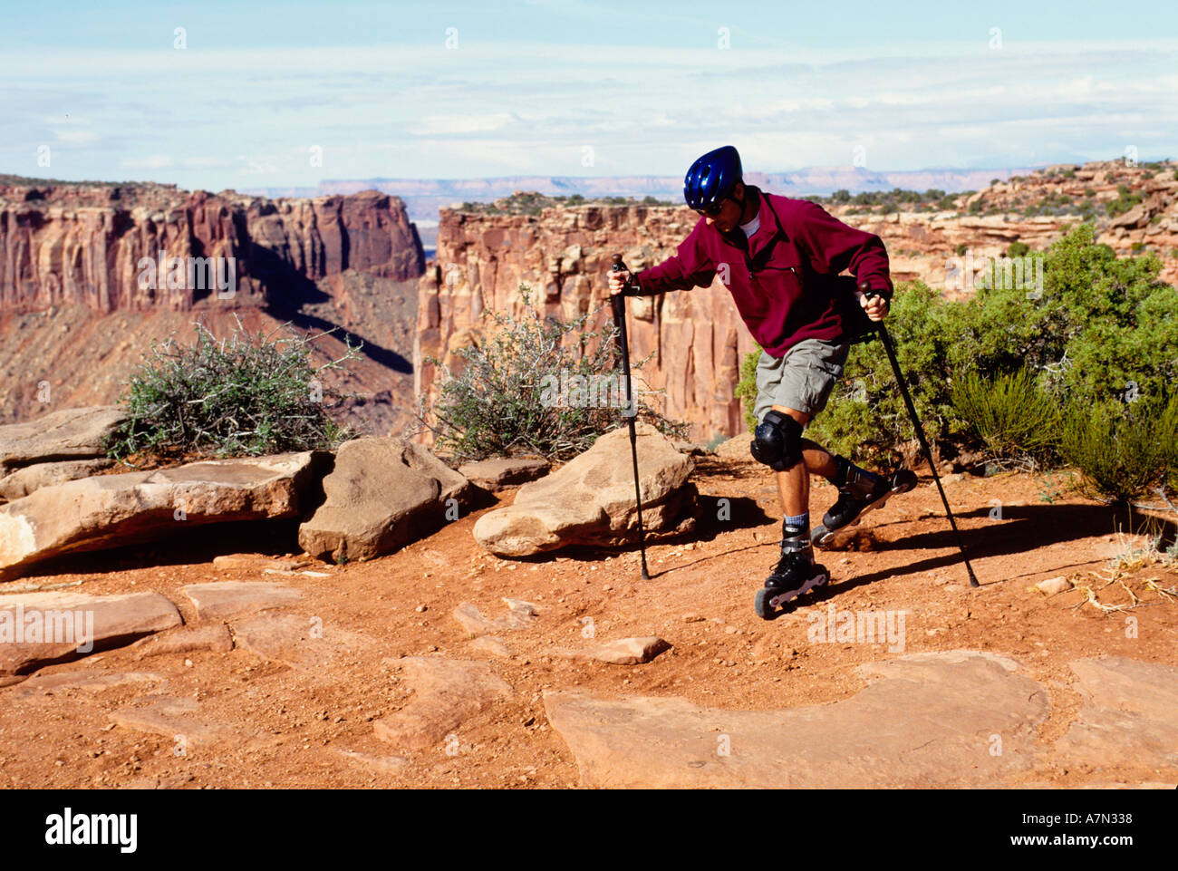 off road inline skating Stock Photo - Alamy