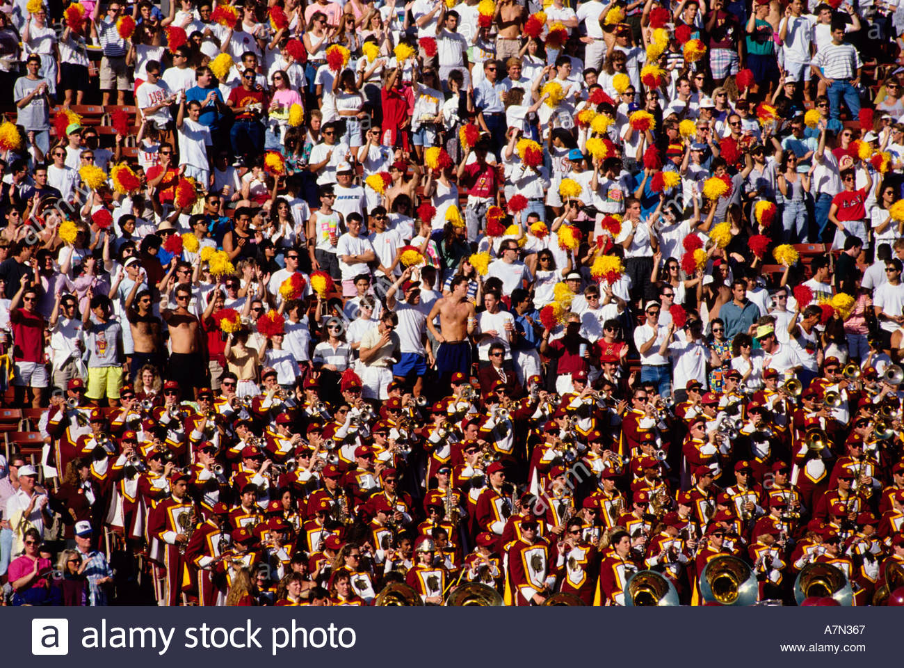 a crowd at a sports stadium Stock Photo - Alamy