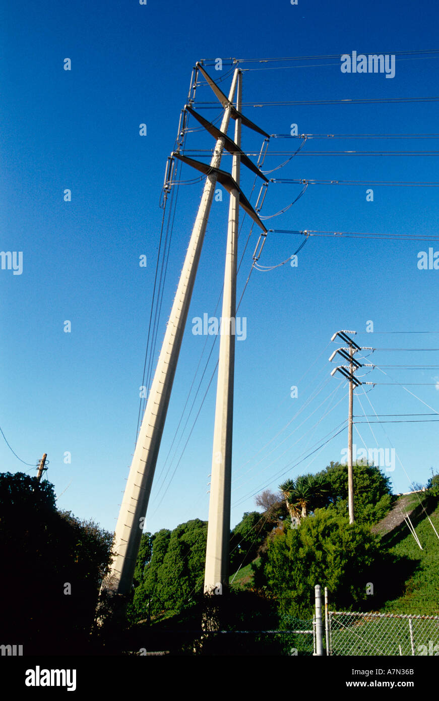 electricity energy towers Stock Photo - Alamy