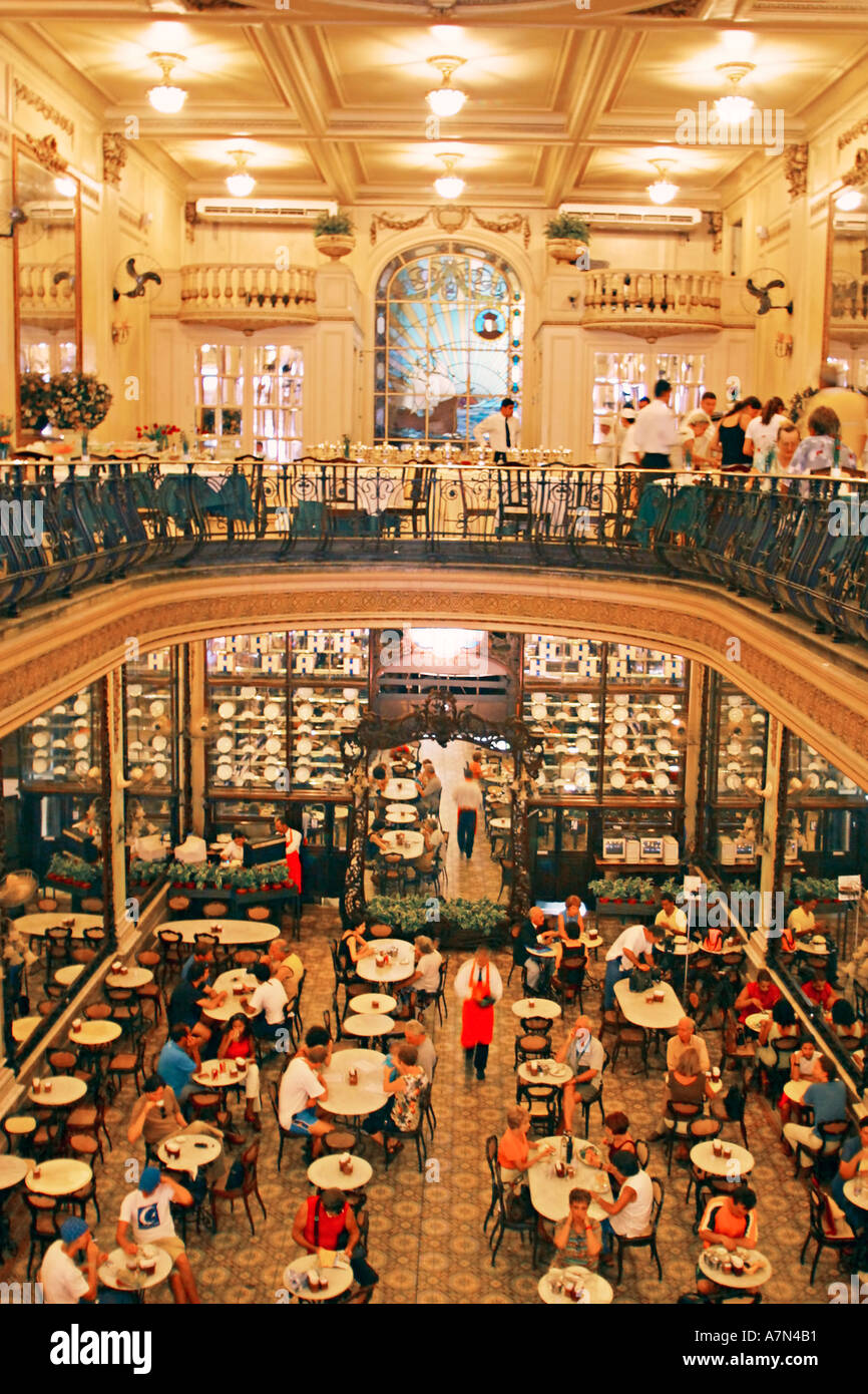 Rio de Janeiro Confeitaria Colombo Cafe innen Belle Epoque Cafe salao ...
