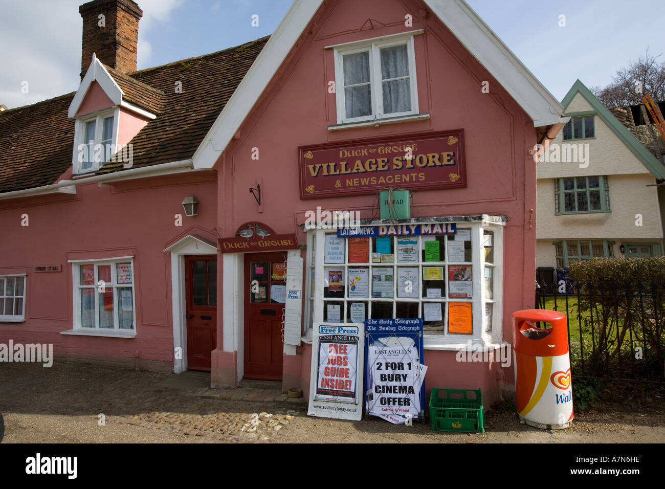 Village Store Caversham Village Suffolk March UK Stock Photo - Alamy