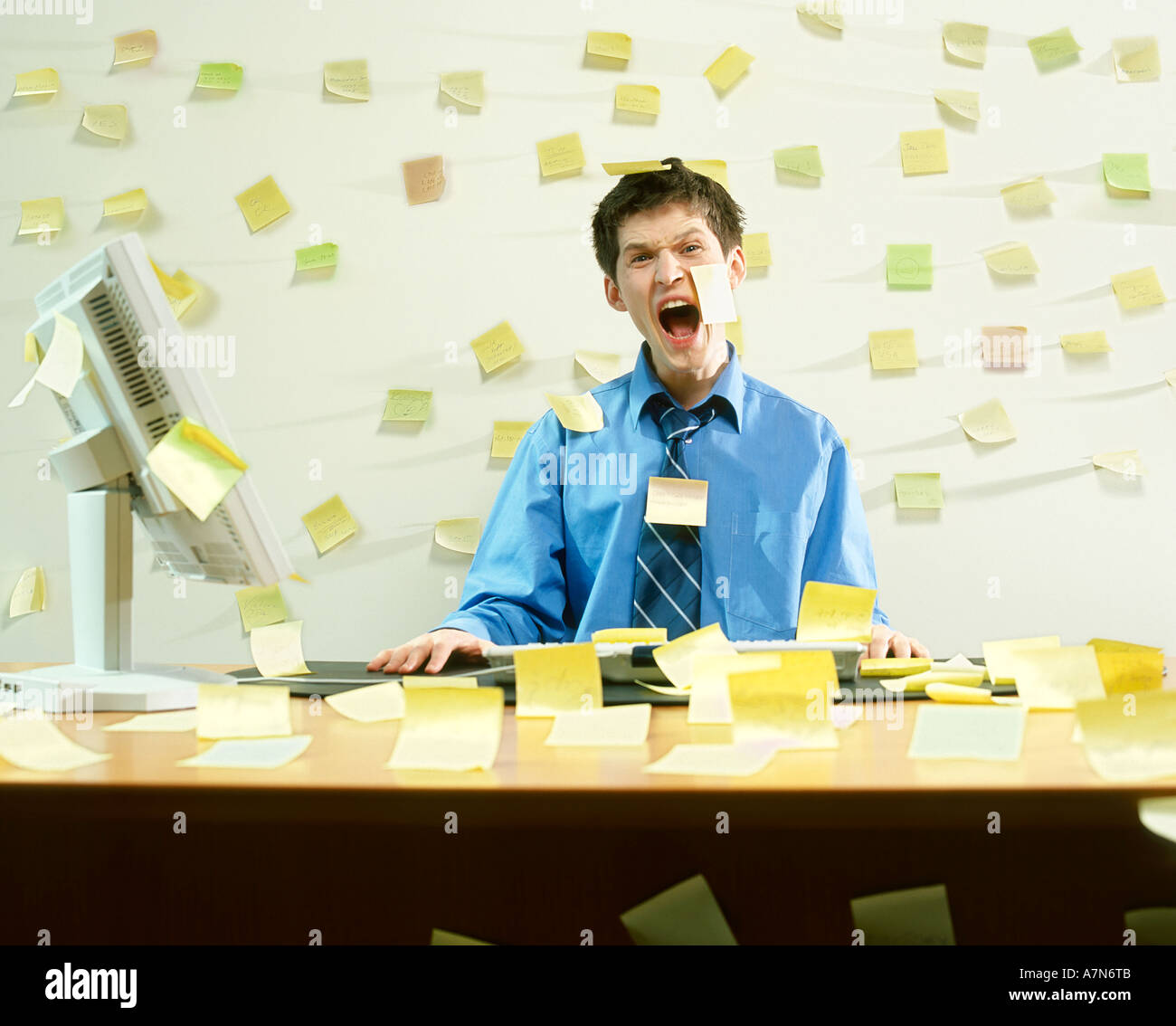 indoor business work office room man young boy 25 30 dark hair shirt ...