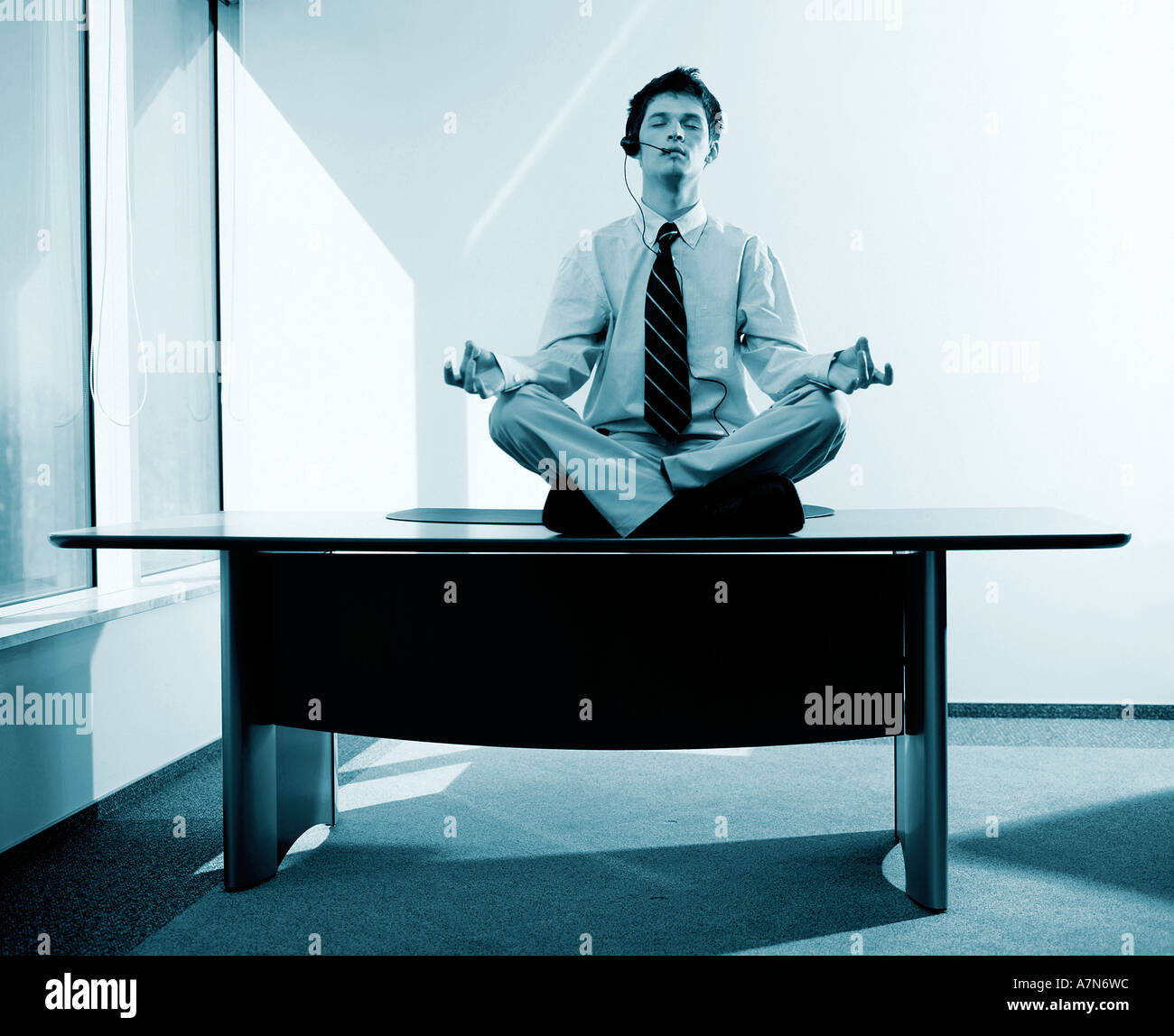 indoor business work office room man young boy 25 30 dark hair shirt ...