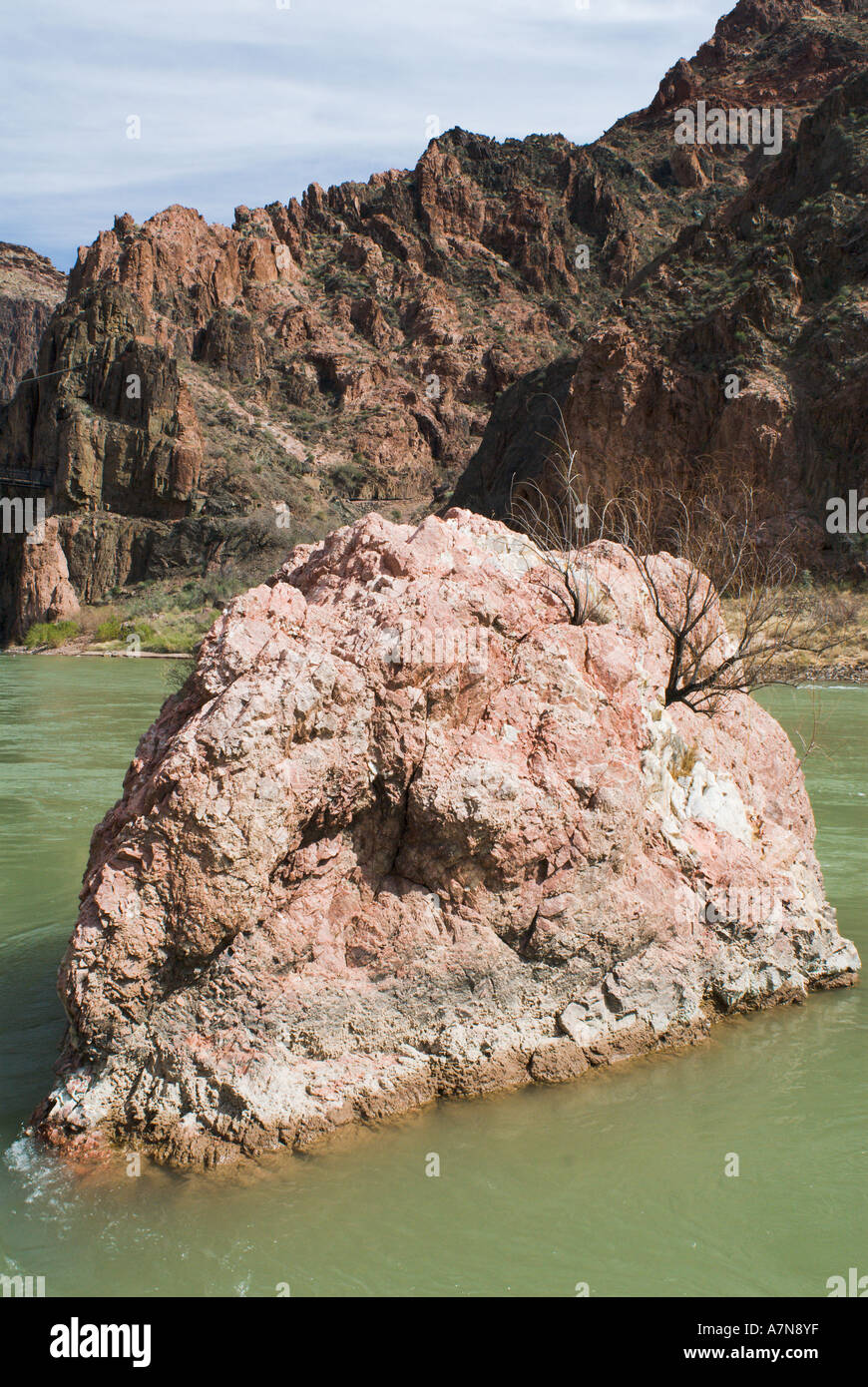 Pink granite rock outcropping in hi-res stock photography and images ...