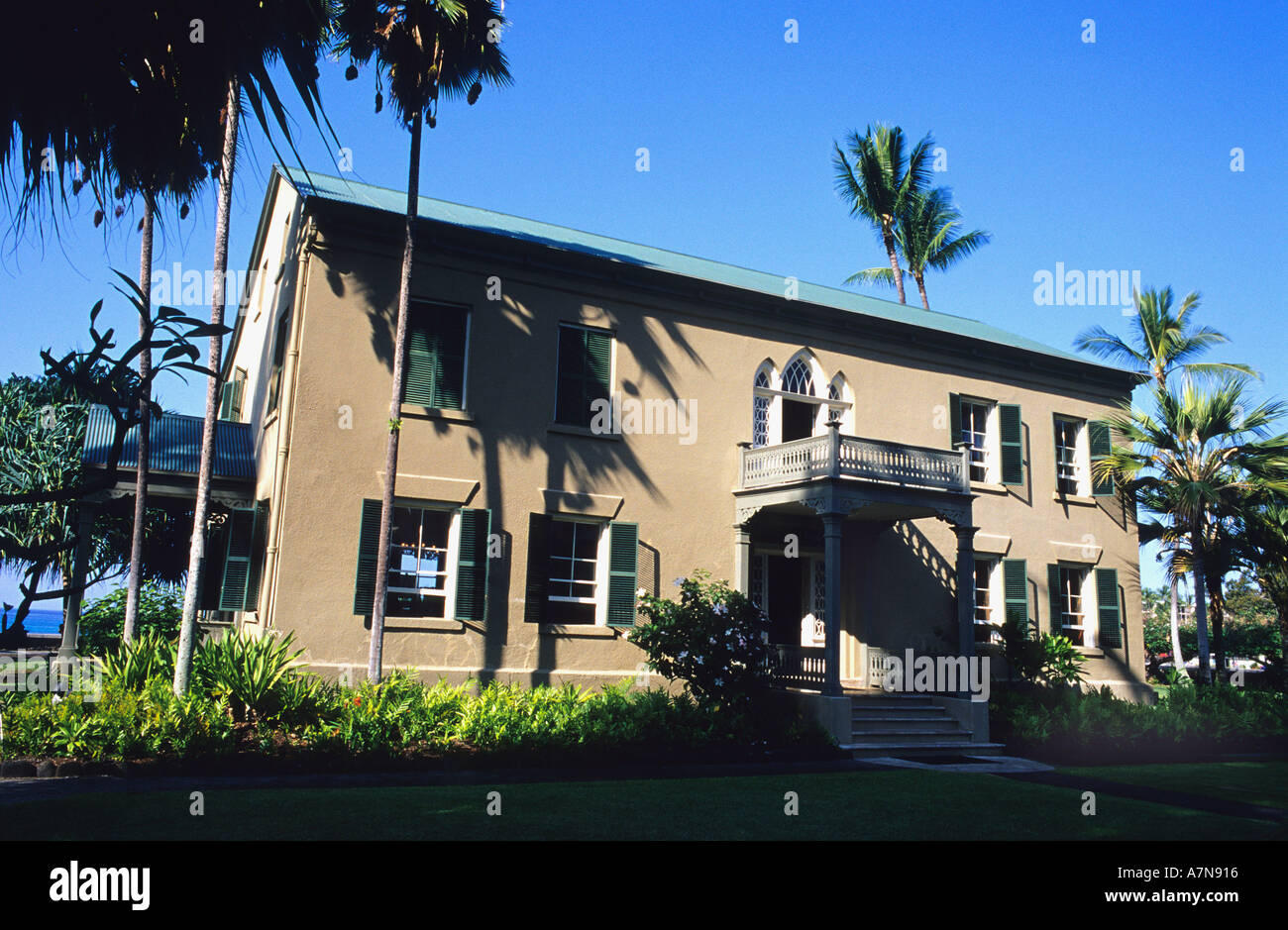 Hulihee Palace in Kona Hawaii was original capitol Stock Photo - Alamy