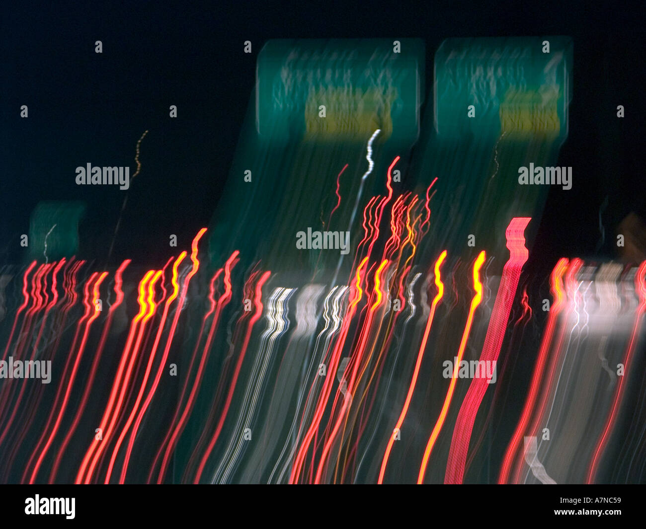 A view of the freeway from inside of a car Stock Photo - Alamy
