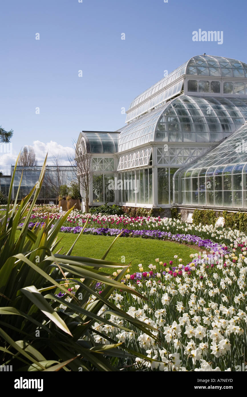 Volunteer Park conservatory built in 1910 Seattle Washington Stock ...