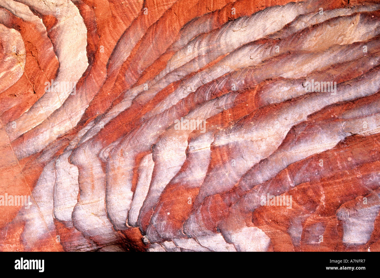 Jordan, Petra, polychromic sandstone Stock Photo - Alamy