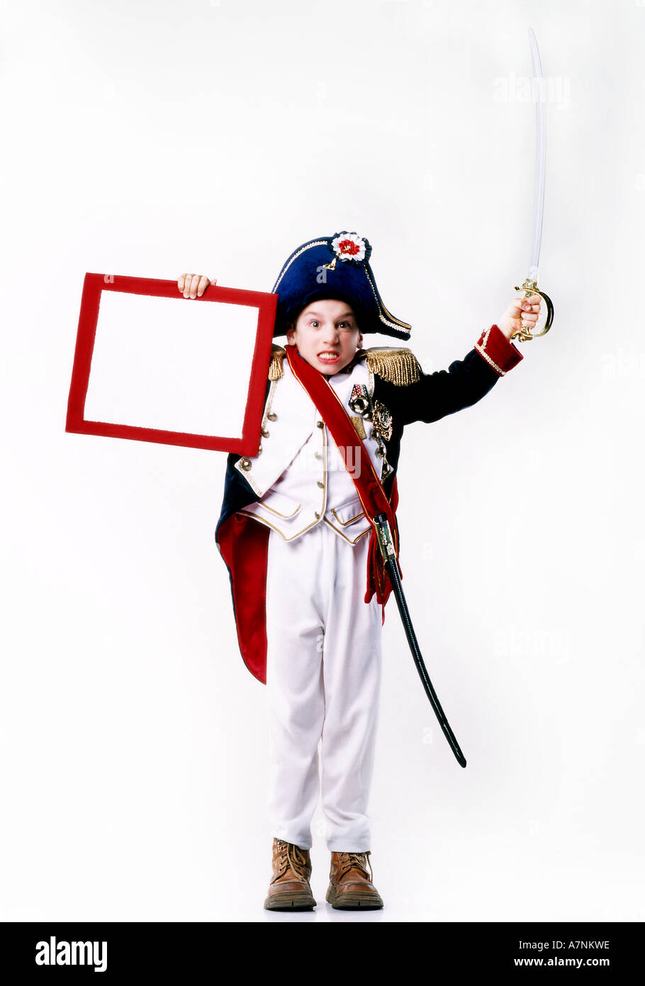 indoor studio child boy 5 10 outfit disguise costume napoleon unifrom ...