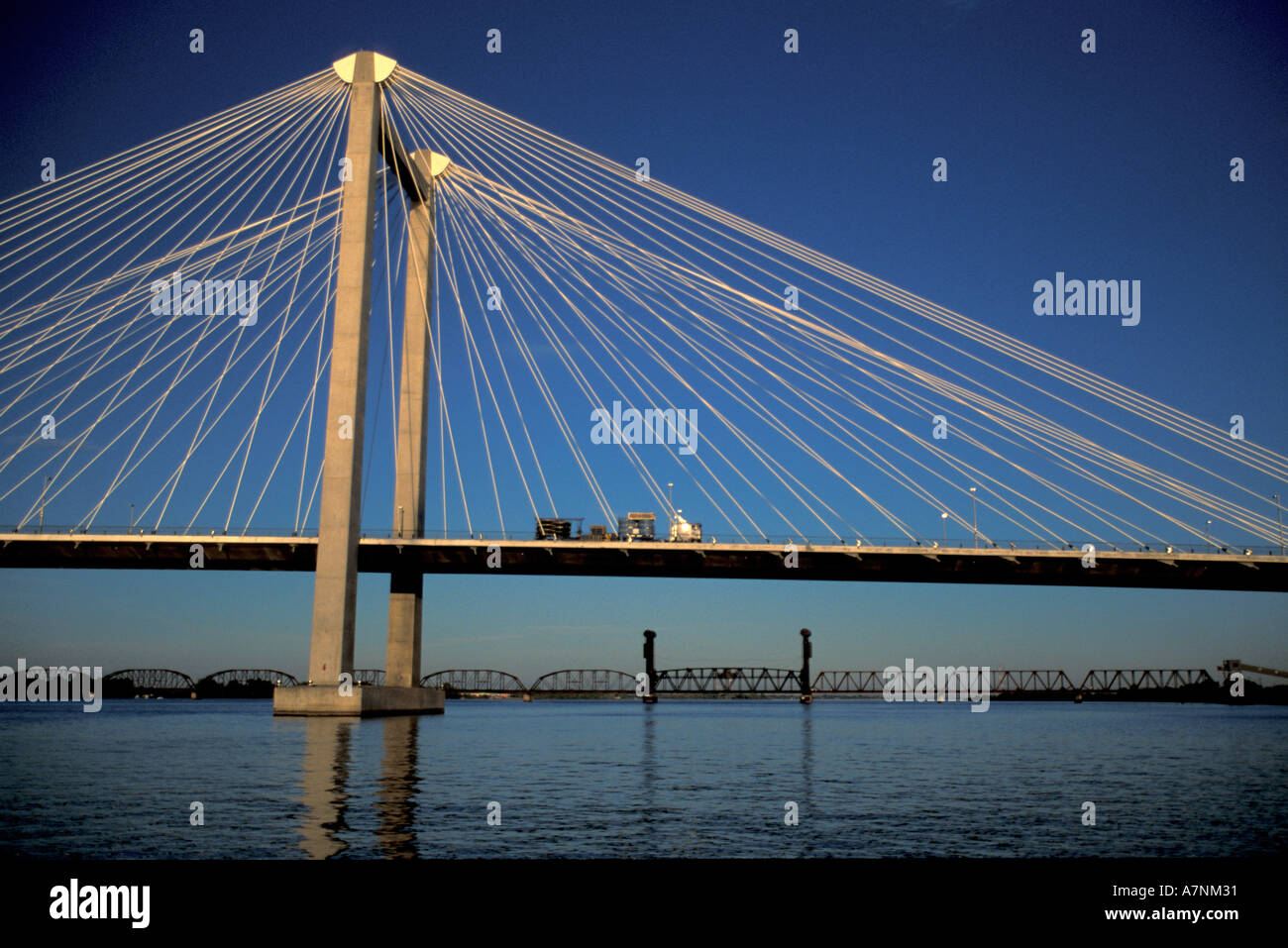 Cable Bridge Tri Cities Green Bridge Historical Marker (U.S. National