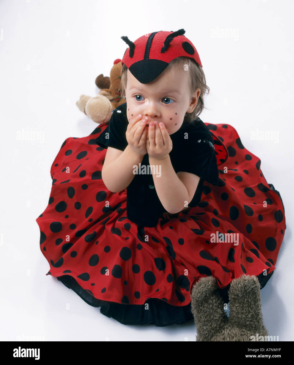 indoor studio child girl 0 5 freckle freckles cheek cheeks outfit ...