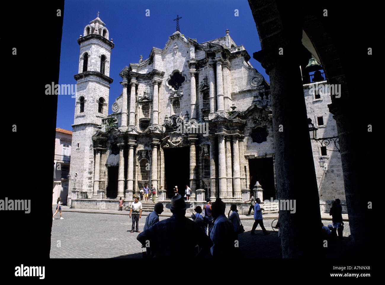 Cuba, Havana, cathedral square, the cathedral (18th century Stock Photo ...