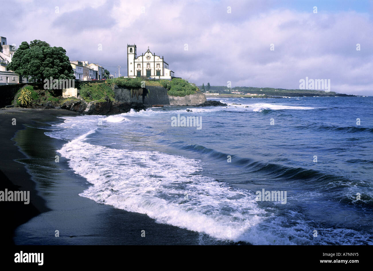 Portugal, the Azores, Sao Miguel Island, Lagoa town Stock Photo - Alamy
