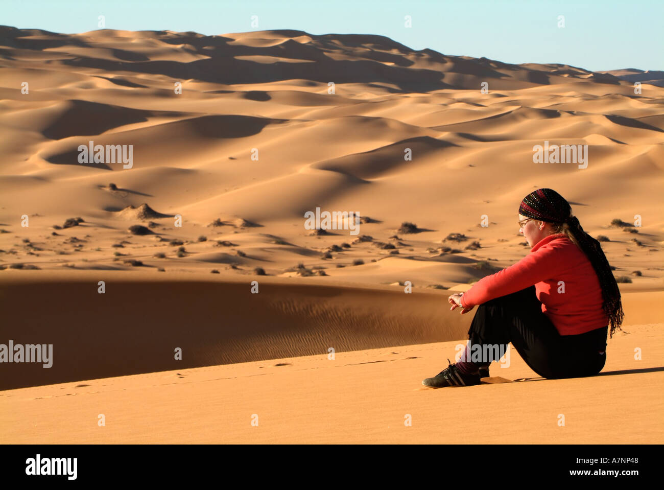 Ubari sand dunes hi-res stock photography and images - Alamy