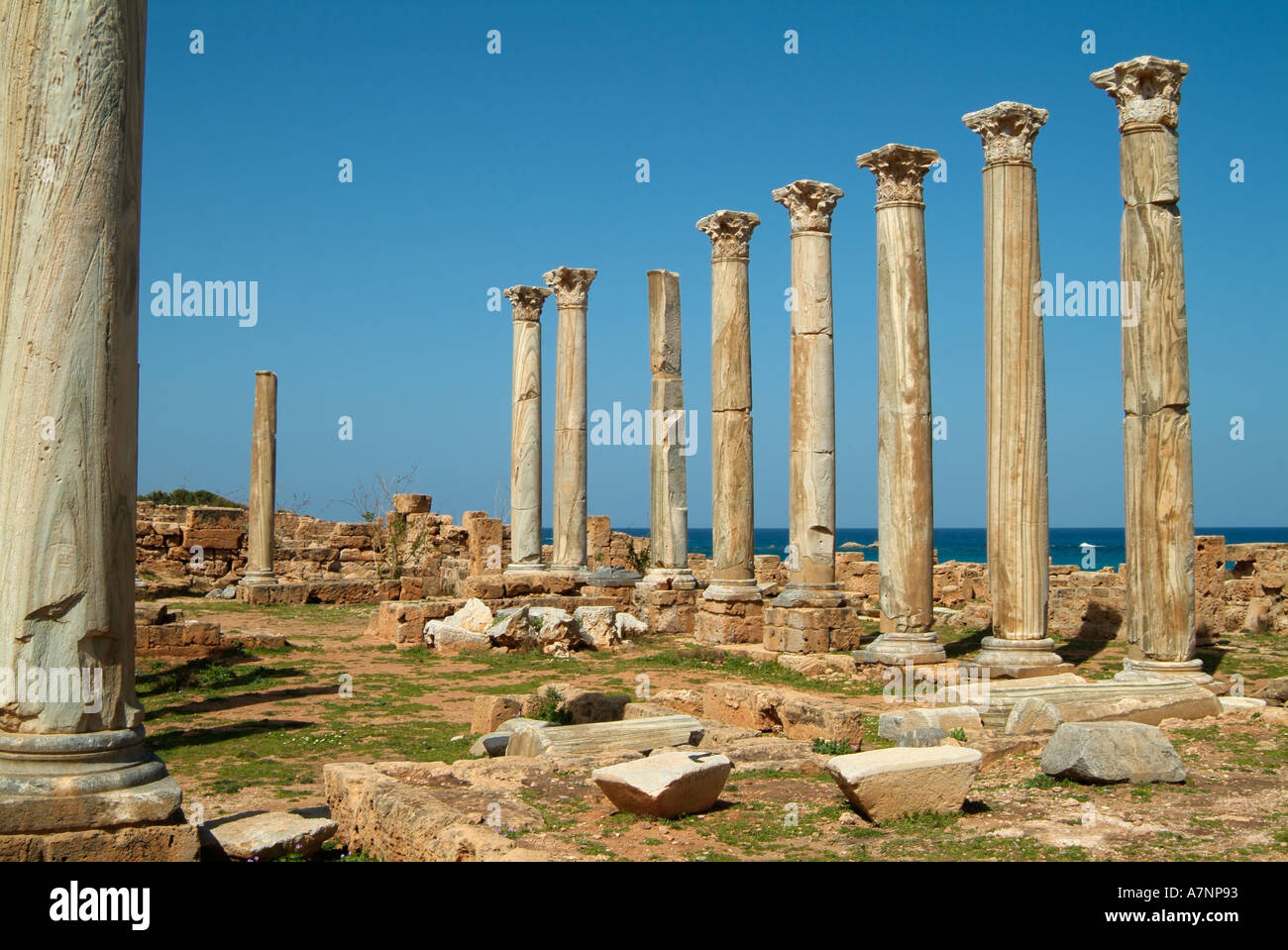 Eastern Church, Apollonia, Greek / Roman ruins, Libya Stock Photo - Alamy