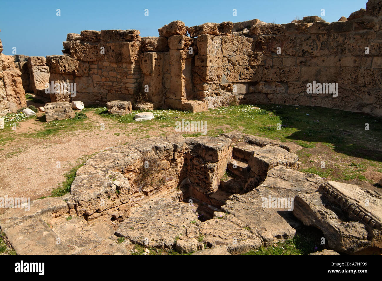 Eastern Church, Apollonia, Greek / Roman ruins, Libya Stock Photo - Alamy