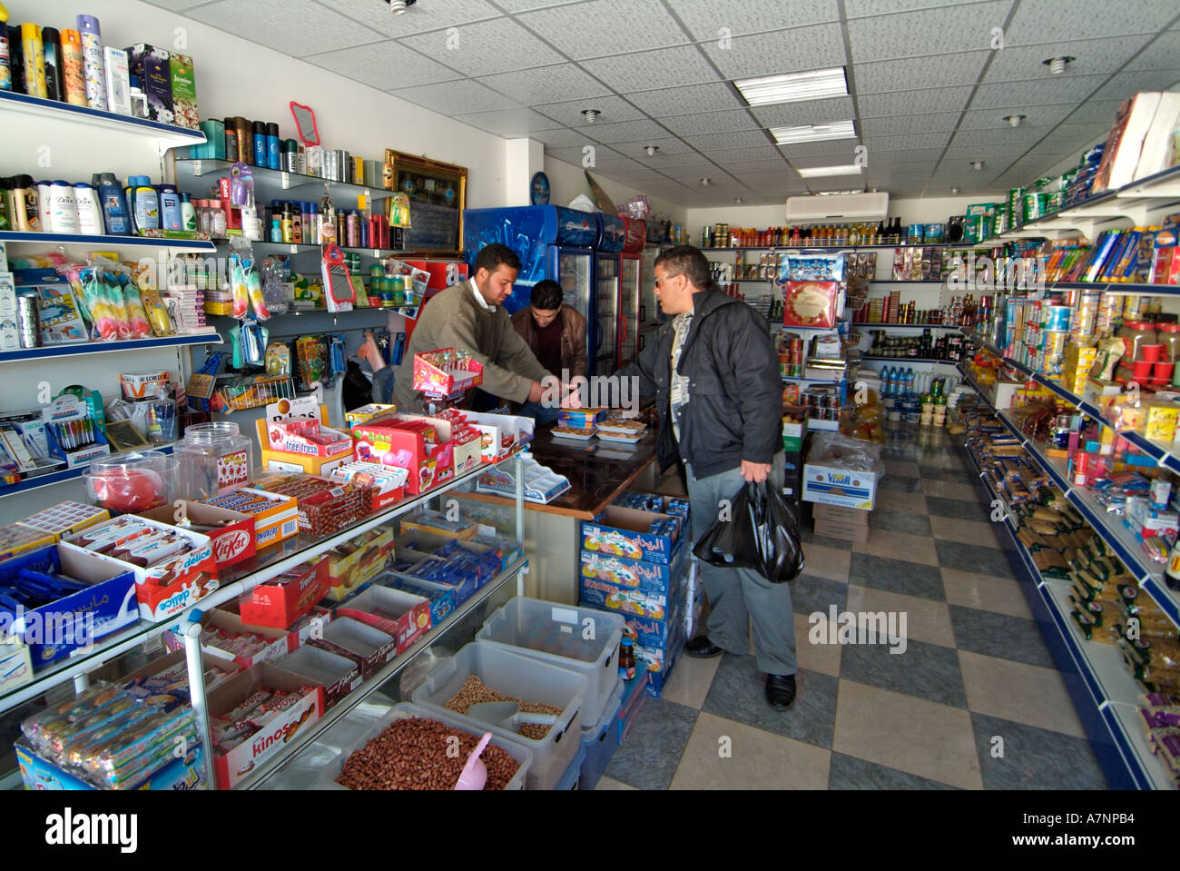 Typical shop, Shahat, Libya Stock Photo - Alamy