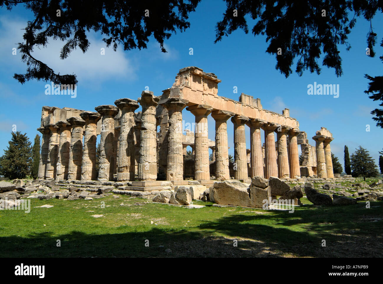 Temple of Zeus, Cyrene, Greek / Roman ruins, Libya Stock Photo - Alamy