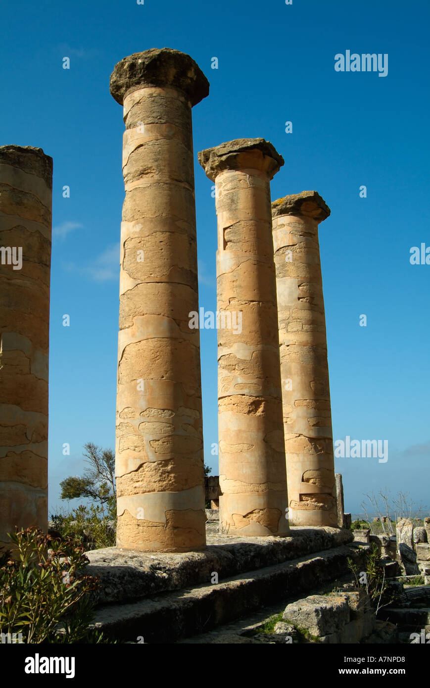 Temple of Apollo, Cyrene Greek / Roman ruins, Libya Stock Photo - Alamy