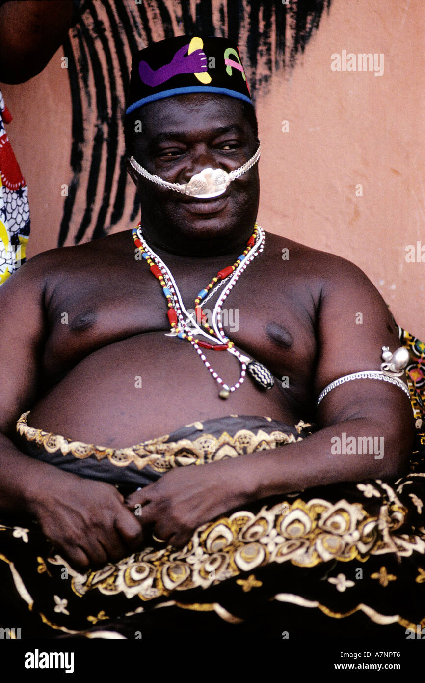 Benin, Agboli area, the king Agbo Dedjlani, King of Abomey Stock Photo ...